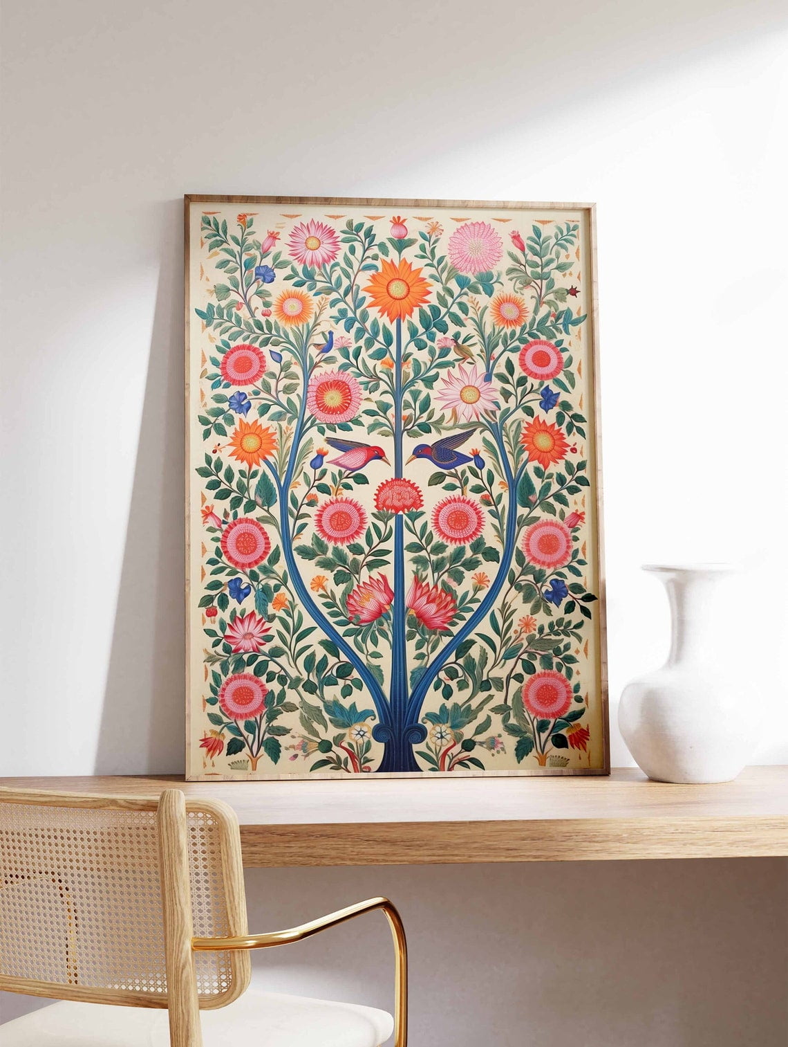 Kna Prints - 1 Pc Poster Indian Floral Print, Indian Floral , Floral ...
