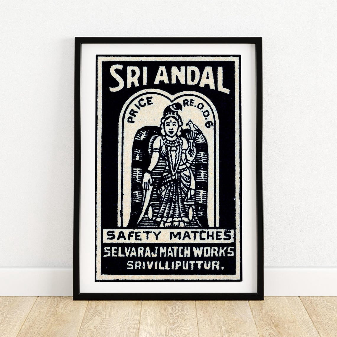 Kna Prints - 1 Pc Poster Indian Goddess And Bird Matchbox Print ...