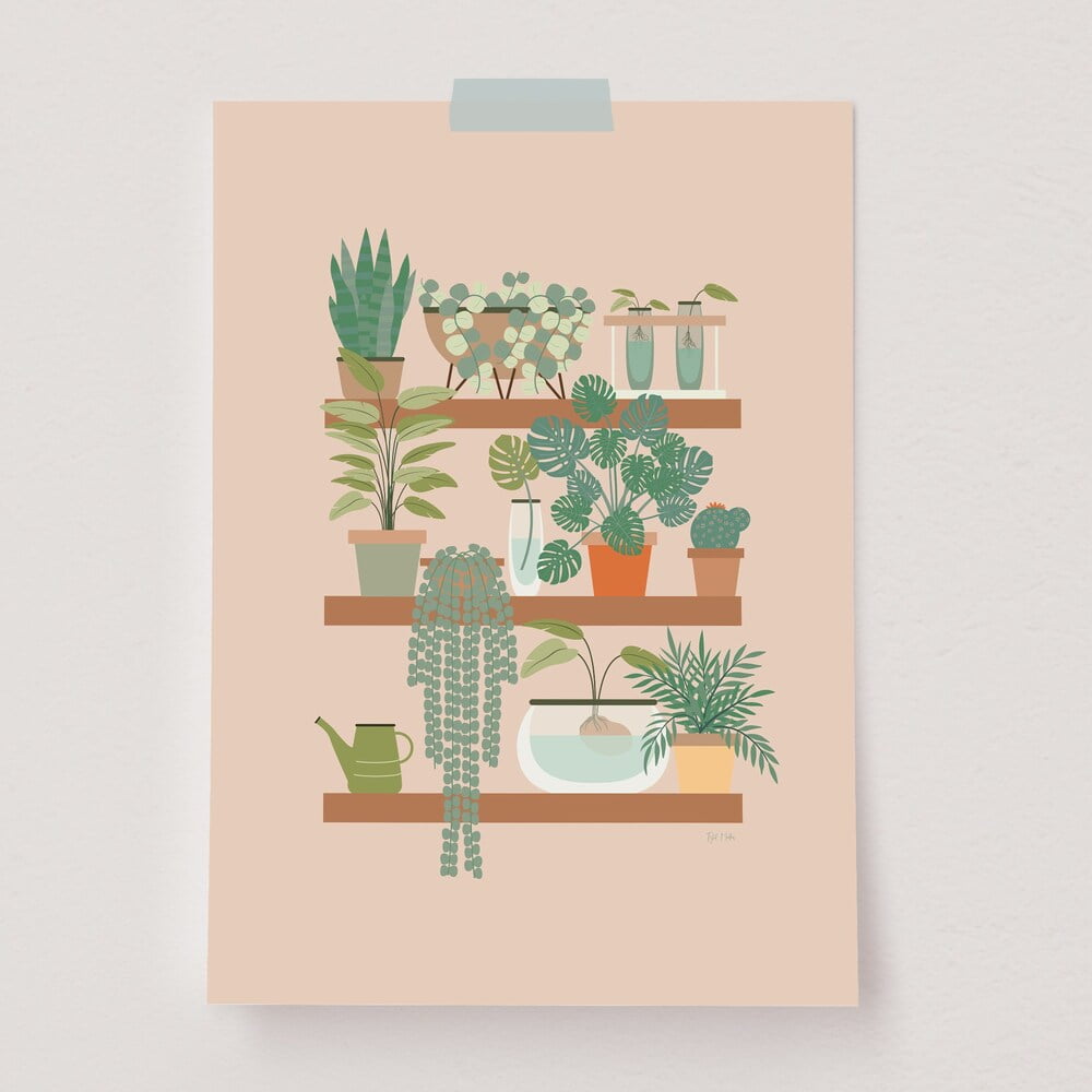 Kna Prints - 1 Pc Poster Indoor Plants Wall Art, Plants Illustration ...
