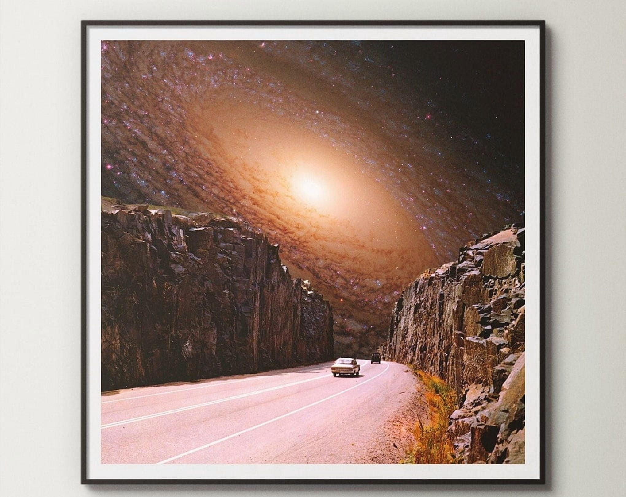 Kna Prints - 1 Pc Poster Intergalactic Highway Scifi Art Retro Futurism ...