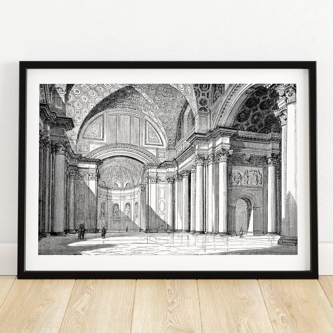 Kna Prints - 1 Pc Poster Interior Of Santa Maria Degli Angeli, Rome ...