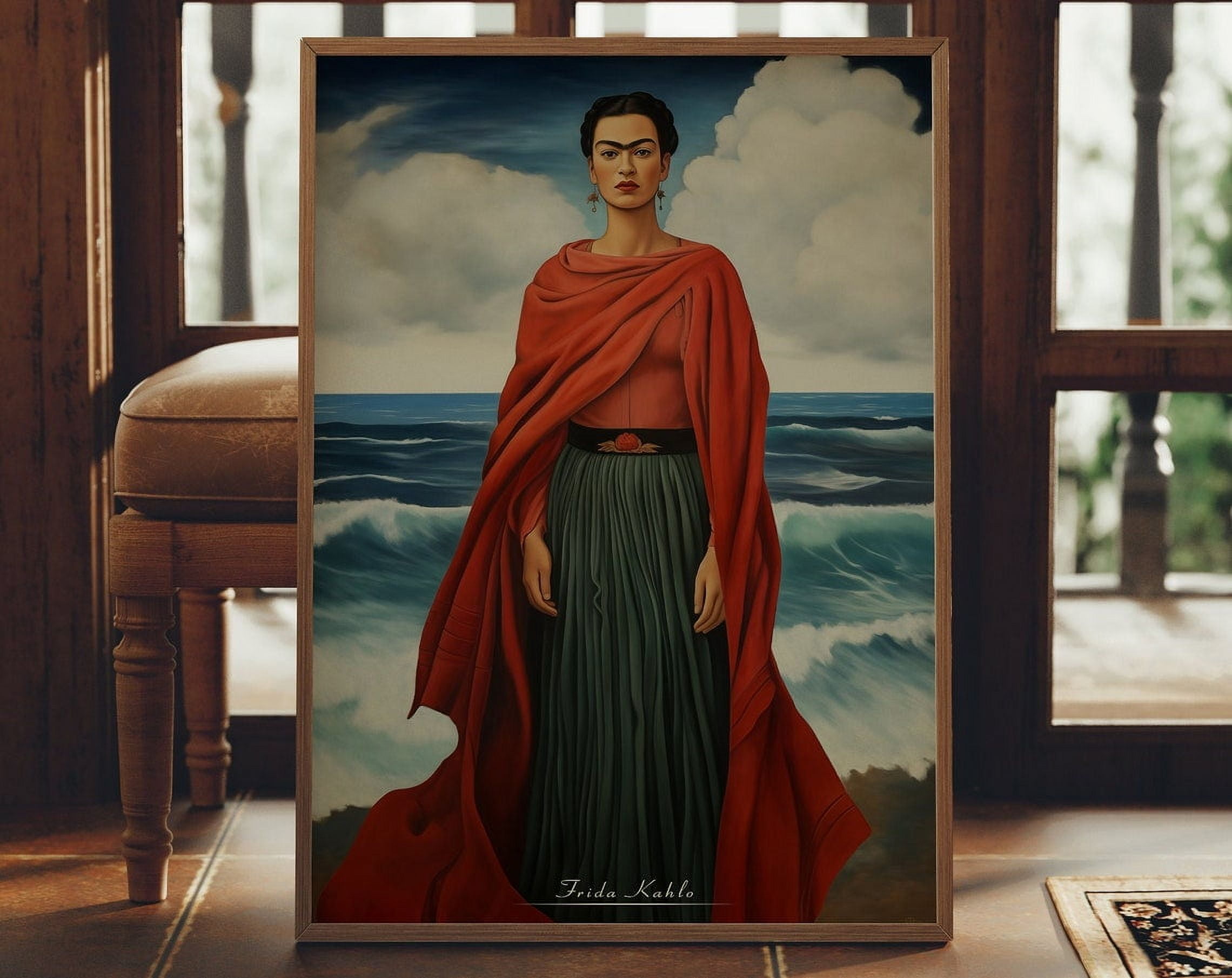 Kna Prints - 1 Pc Poster Ique Frida Kahlo Portrait, Frida Kahlo Photo ...