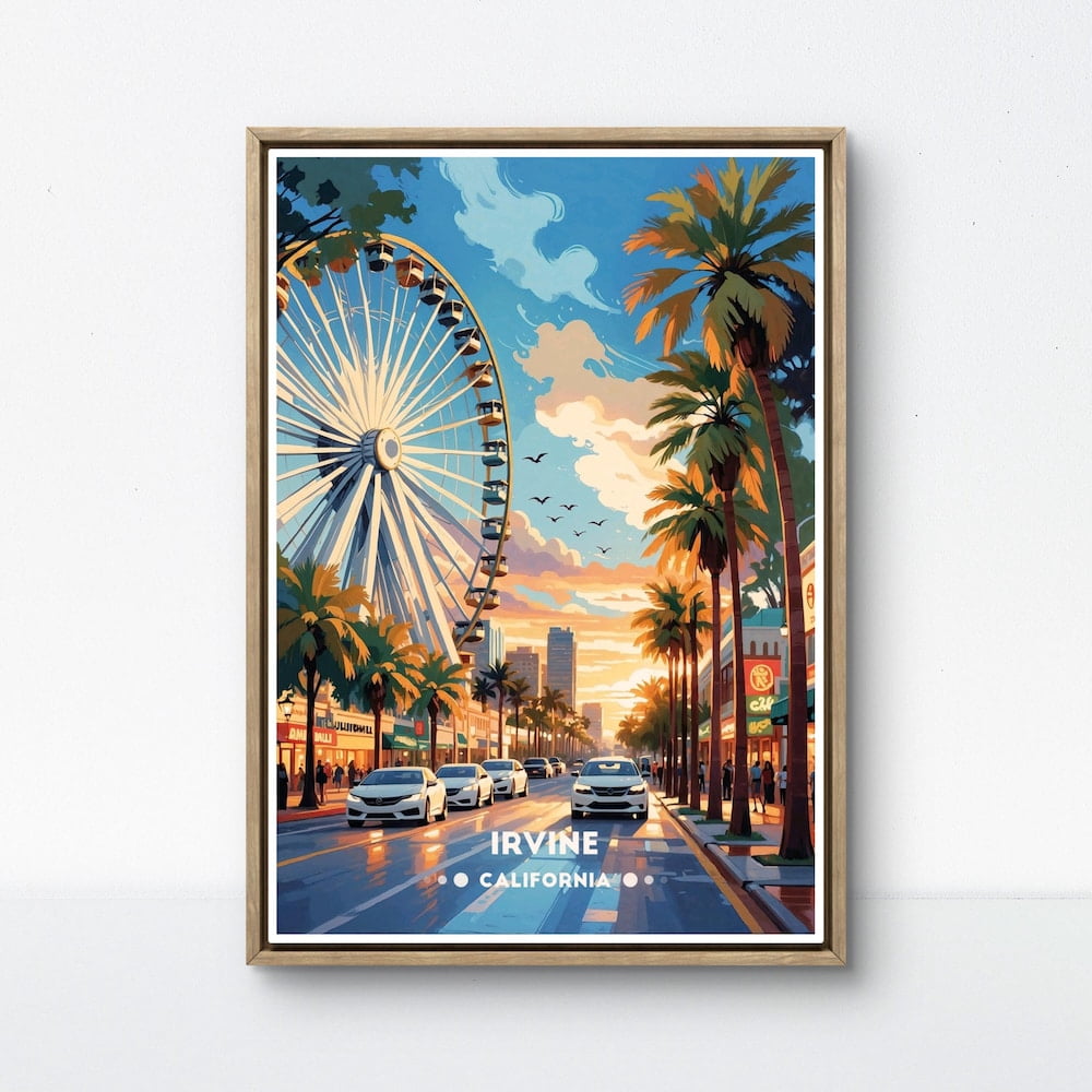 Kna Prints - 1 Pc Poster Irvine Poster, California City Print, Irvine ...