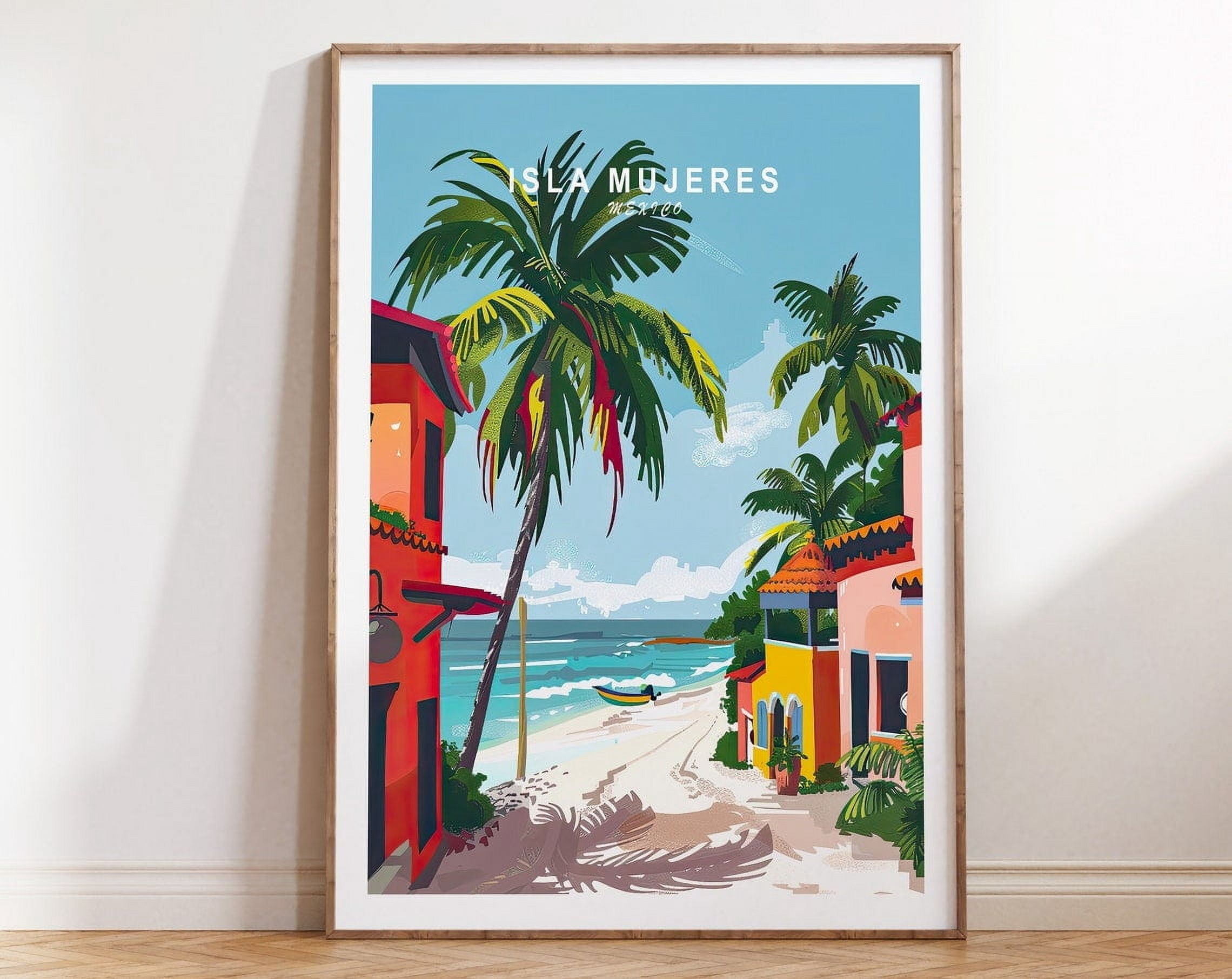 Kna Prints - 1 Pc Poster Isla Mujeres Print, Mexico Isla Mujeres ...