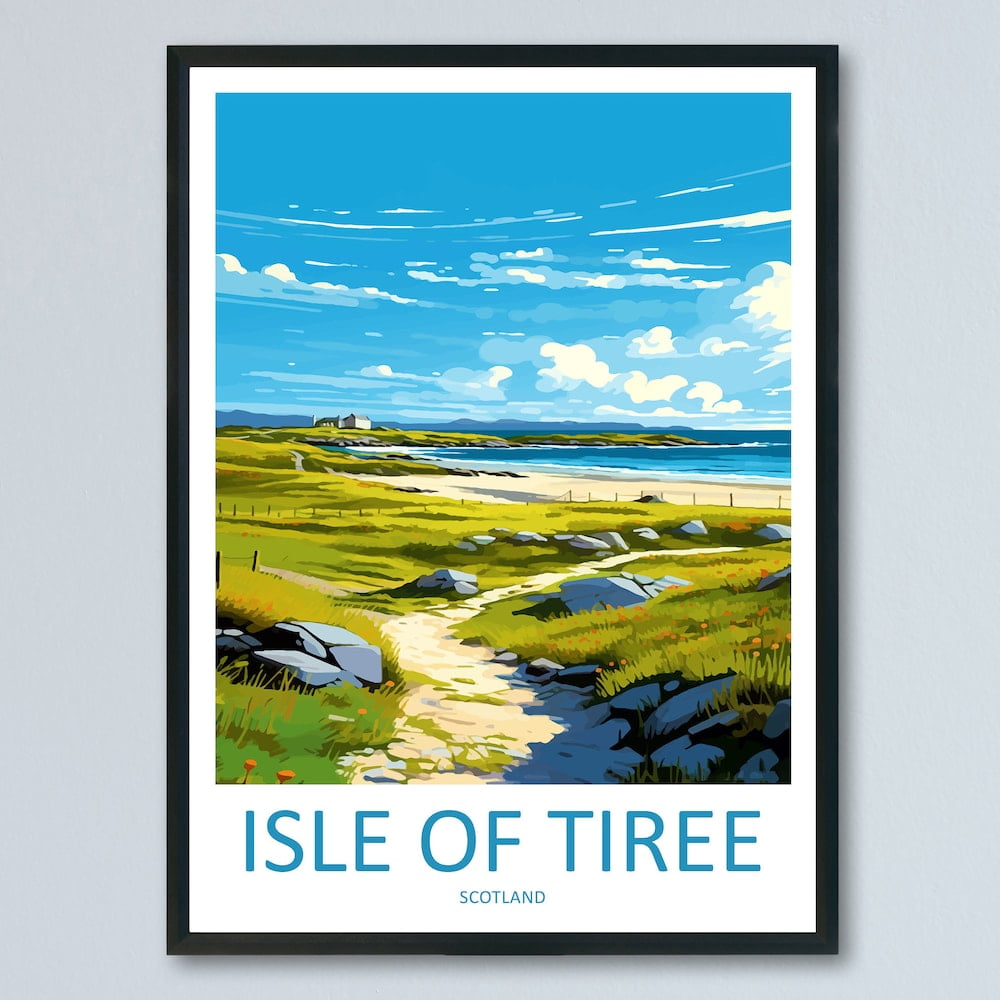 Kna Prints - 1 Pc Poster Isle Of Tiree Travel Wall Art Isle Of Tiree ...