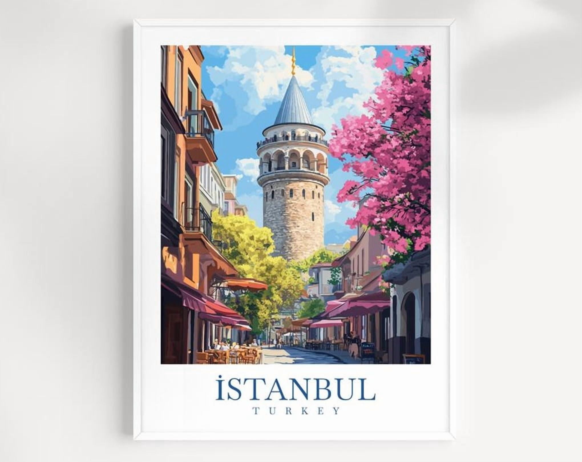Kna Prints - 1 Pc Poster Istanbul Turkey Travel Print Wall Art ...