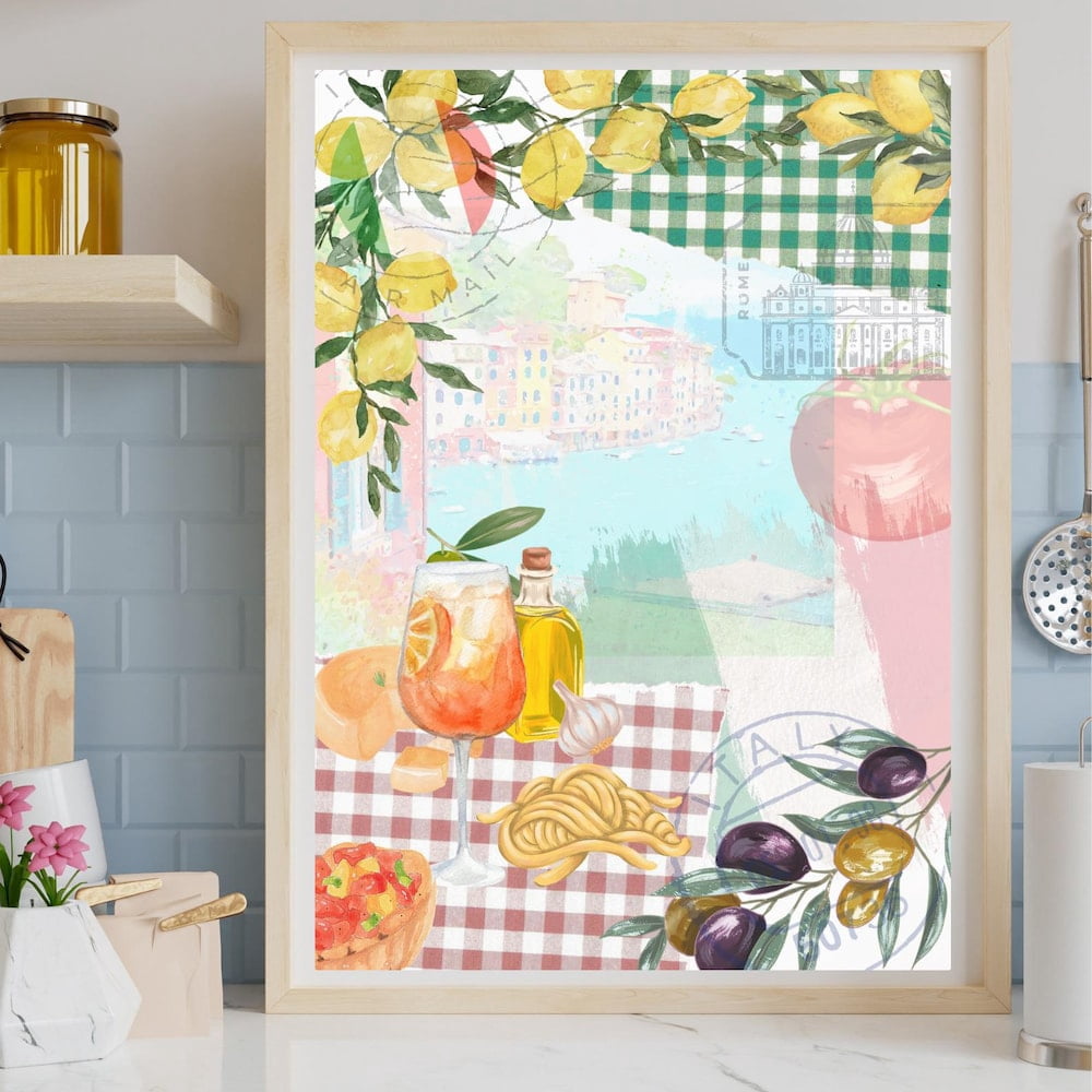 Kna Prints - 1 Pc Poster Italian Aesthetic Wall Art Print | Amalfi ...
