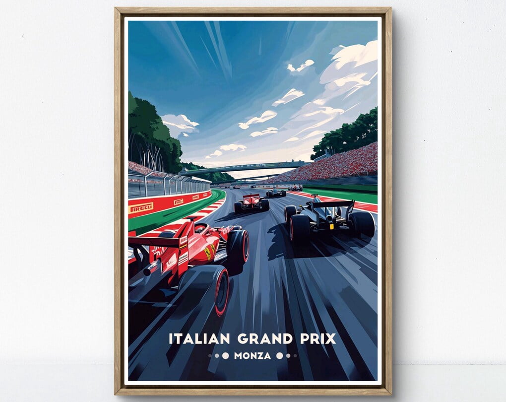 Kna Prints - 1 Pc Poster Italian Grand Prixiconic Formula 1 Racing At ...