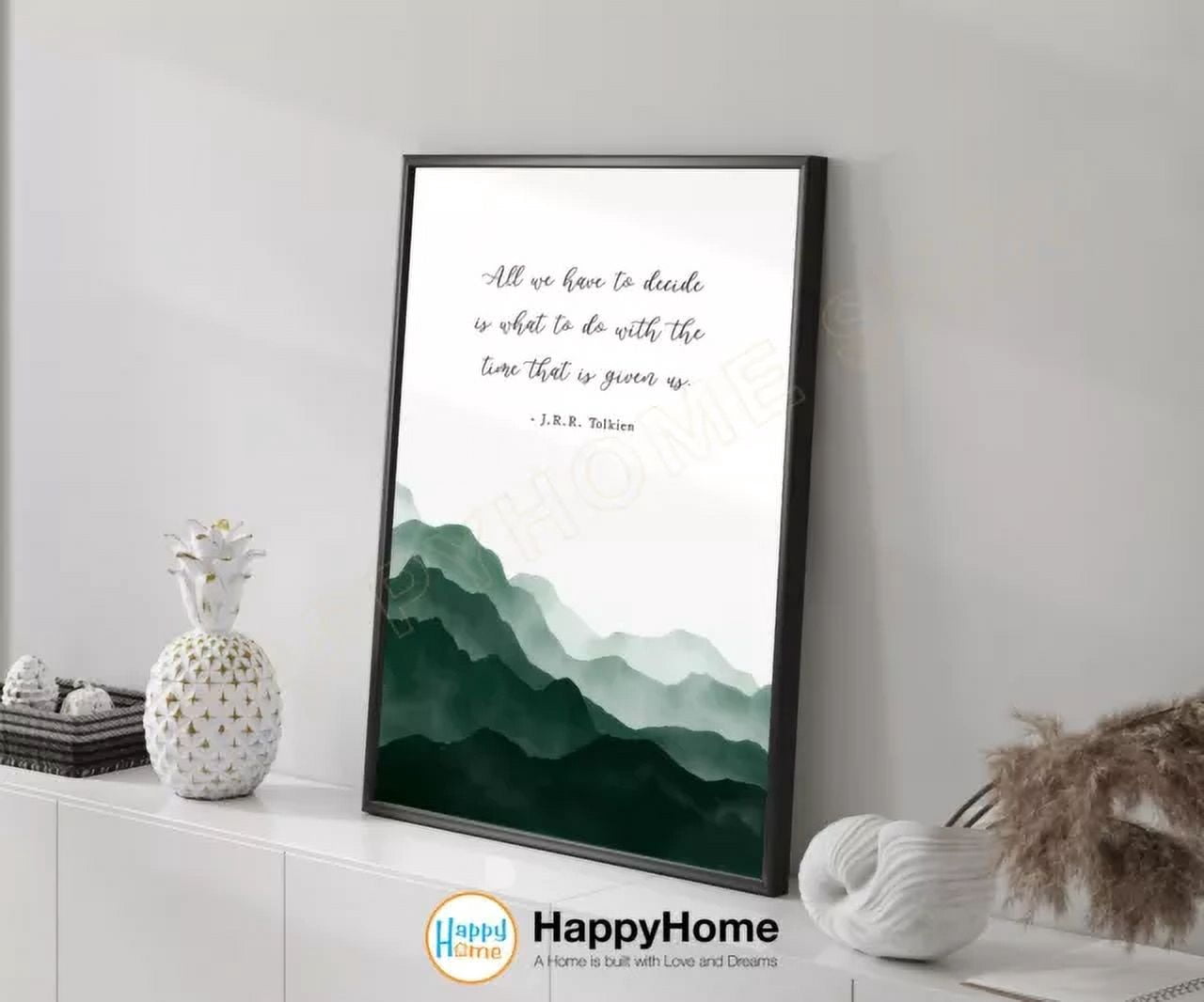 Kna Prints - 1 Pc Poster J.R.R. Tolkien Quote Wall Art All We Have To ...