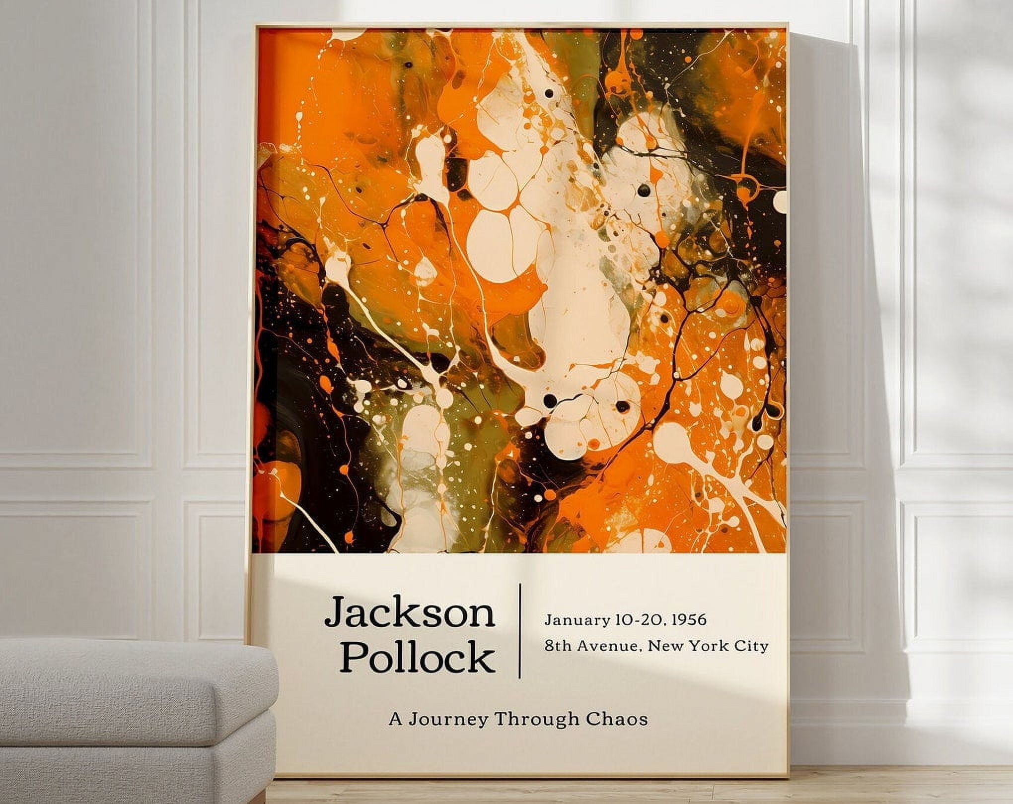 Kna Prints - 1 Pc Poster Jackson Pollock Trendy Wall Art, Modern ...