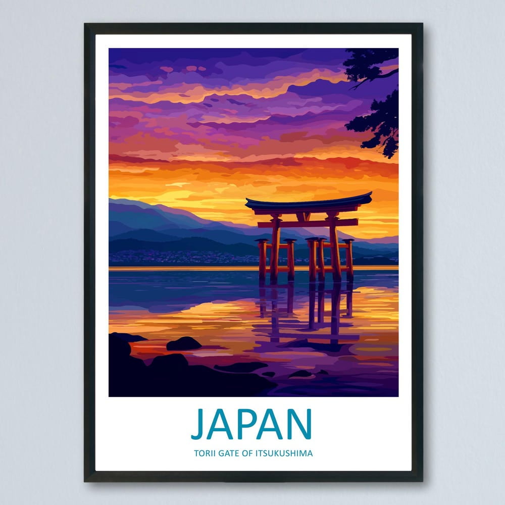 Kna Prints - 1 Pc Poster Japan Torii Gates Kyoto Wall Art Fushimi Inari ...