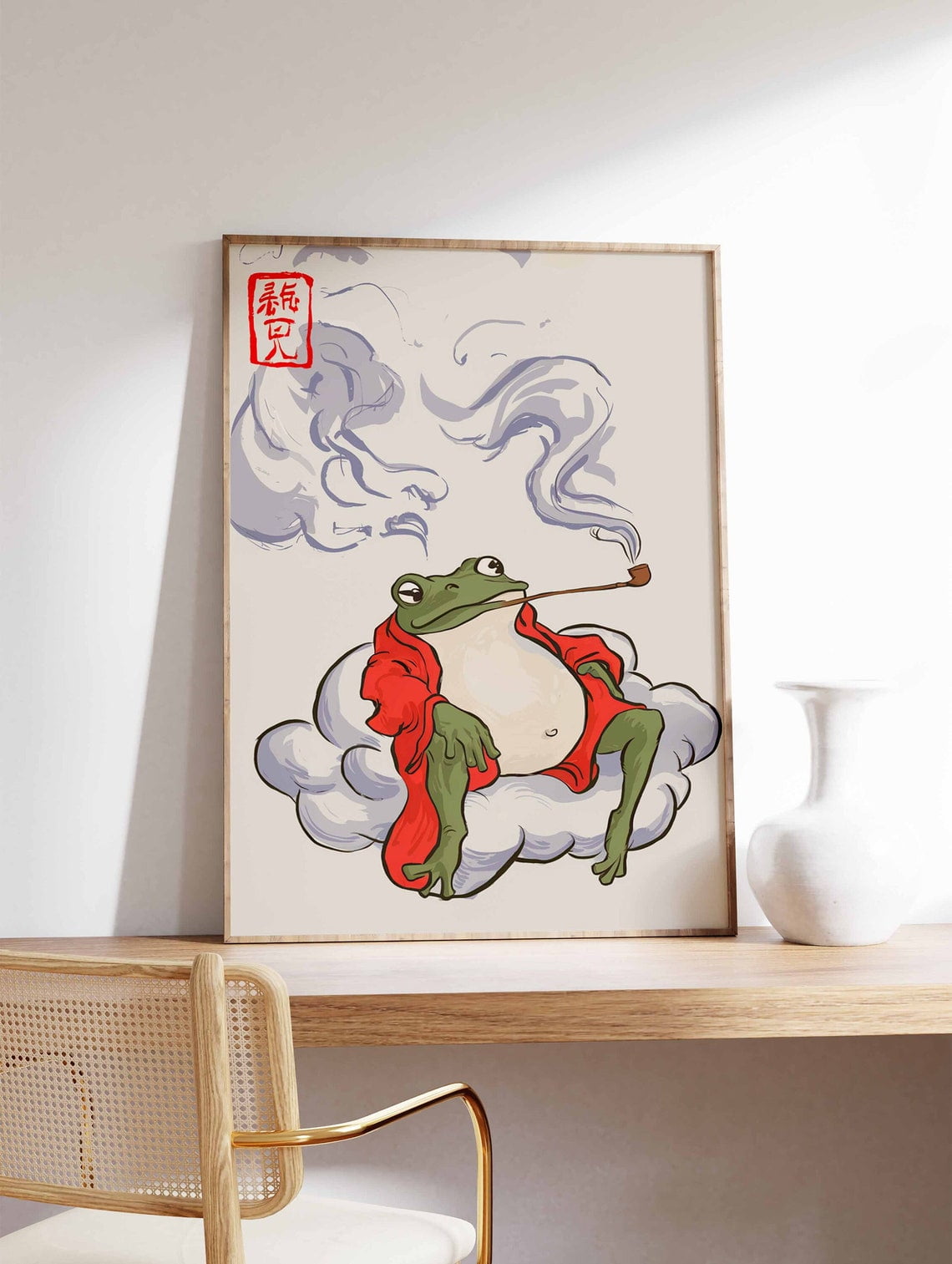 Kna Prints - 1 Pc Poster Japanese Frog Print, Matsumoto Hoji Japanese ...