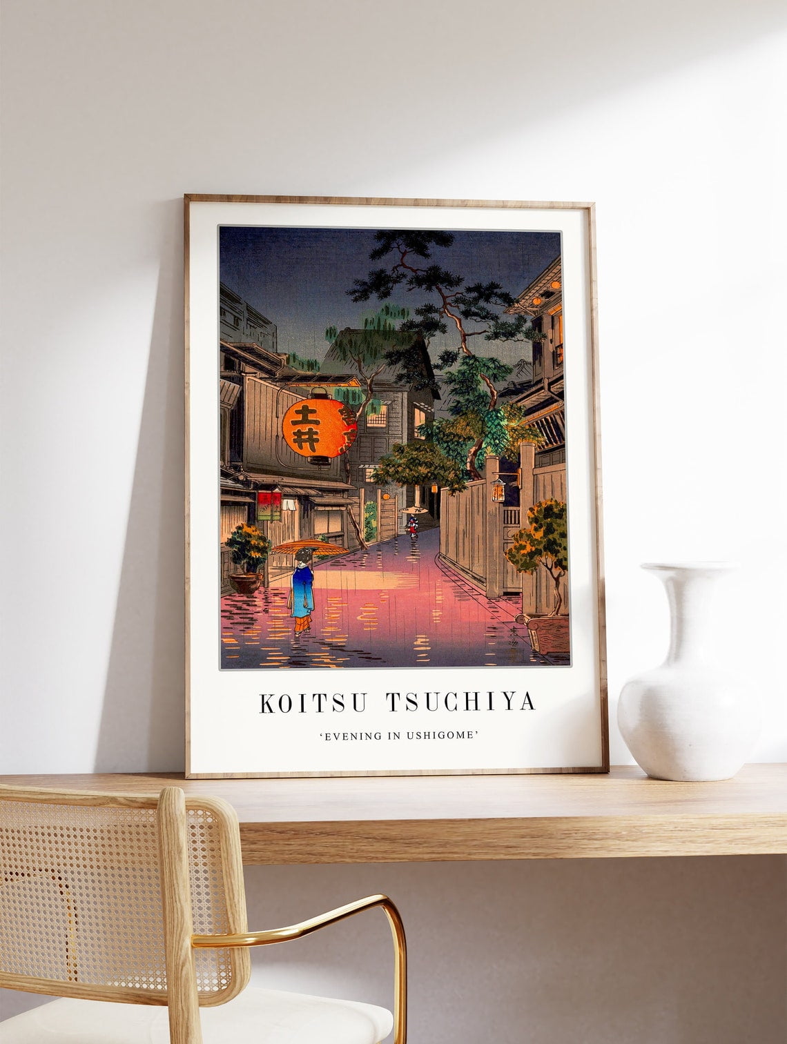 Kna Prints - 1 Pc Poster Japanese , Japanese Wall Print, Koitsu Tsuchiya, Evening In Ushigome ...