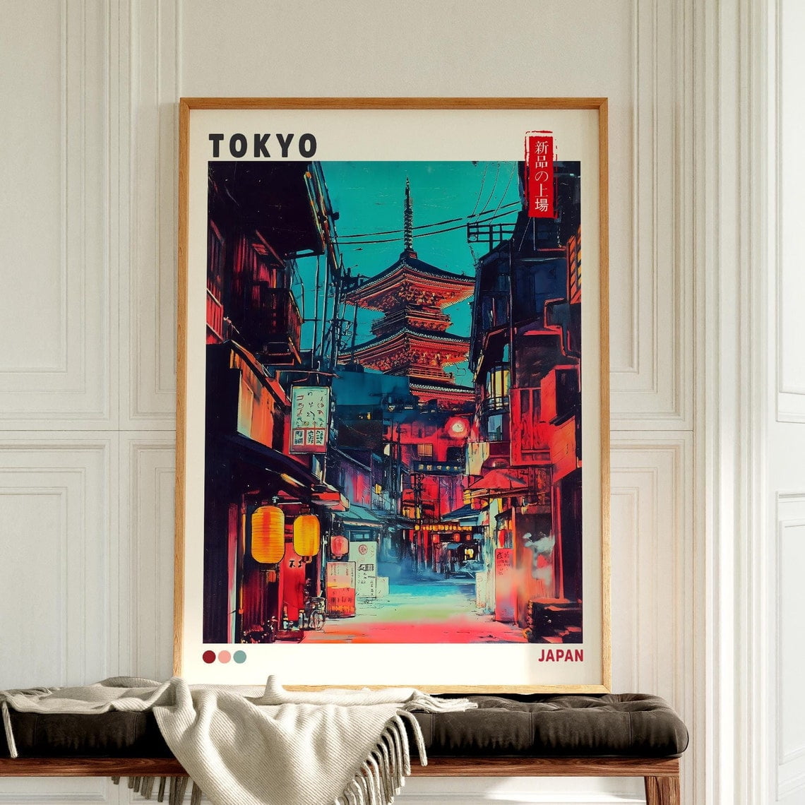 Kna Prints - 1 Pc Poster Japanese Tokyo , Japandi Wall Art, Japanese ...