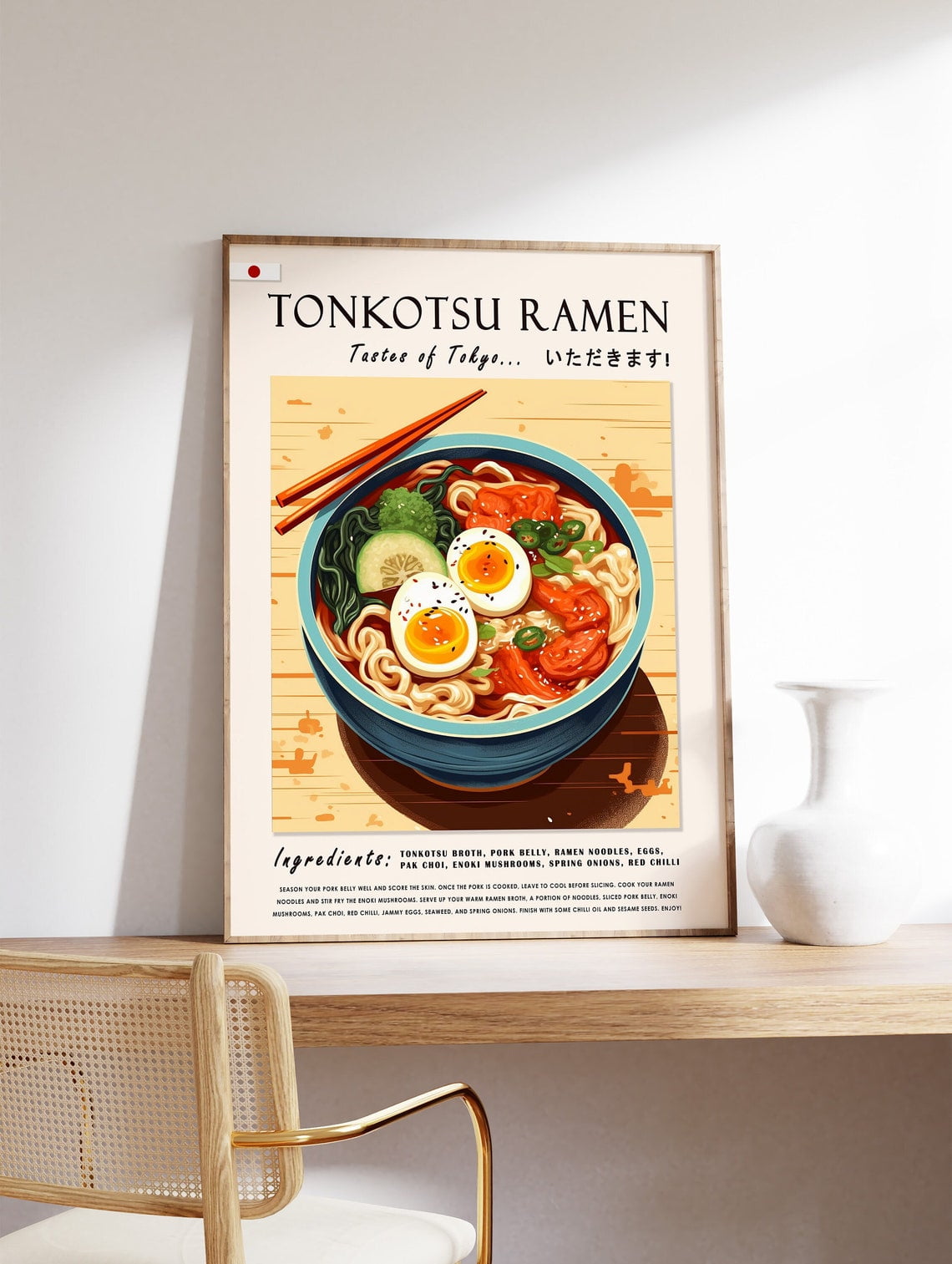 Kna Prints - 1 Pc Poster Japanese Tonkotsu Ramen Food , Japanese Food ...