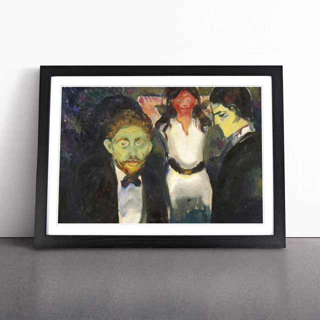 Kna Prints - 1 Pc Poster Jealousy By Edvard Munch Wall Poster Decor ...
