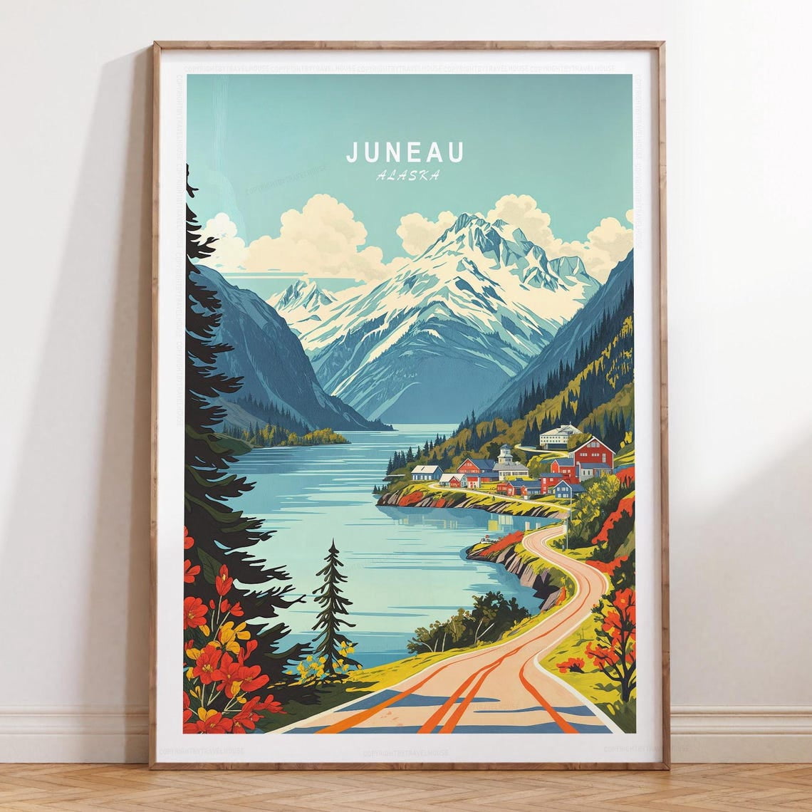 Kna Prints - 1 Pc Poster Jeau Alaska Travel , Alaska Travel Print, Jeau ...