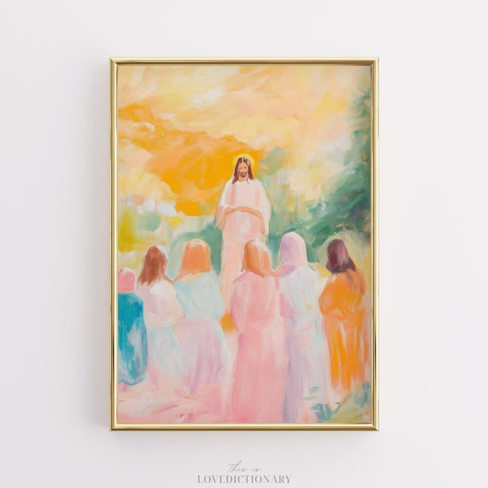 Kna Prints - 1 Pc Poster Jesus Teaching Wall Art, Funny Christian ...