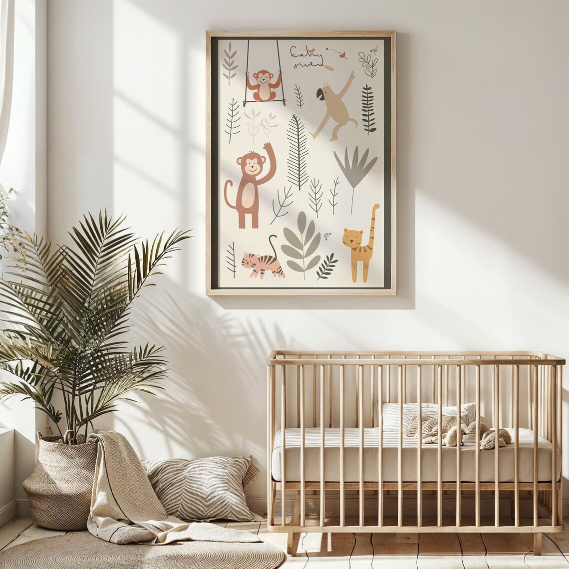 Kna Prints - 1 Pc Poster Jgle Animal Nursery Wall Art, Safari Theme ...