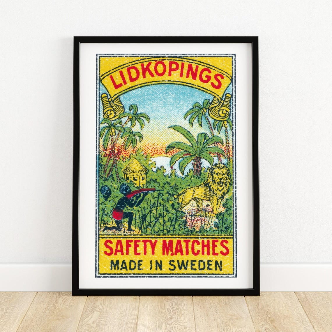 Kna Prints - 1 Pc Poster Jgle Hting Matchbox Print Aesthetic Wall Art ...