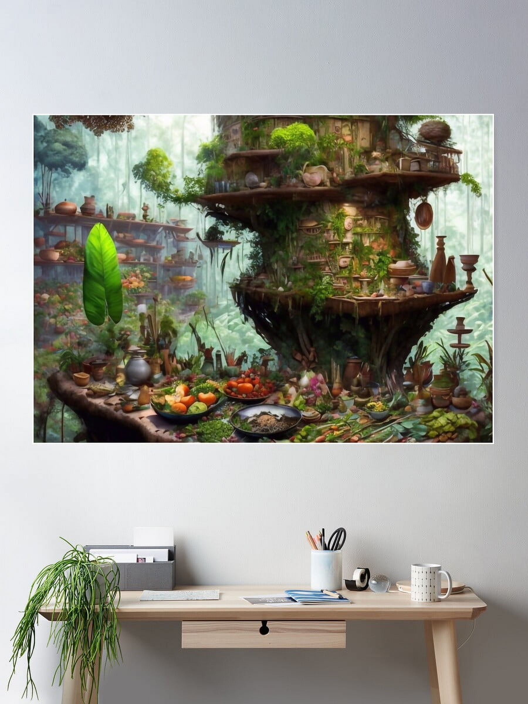 Kna Prints - 1 Pc Poster Jgle Kitchen, UNFRAMED-12x18 - Walmart.com