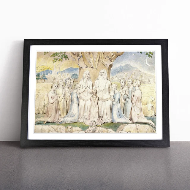 Kna Prints - 1 Pc Poster Job And His Family By William Blake Wall ...