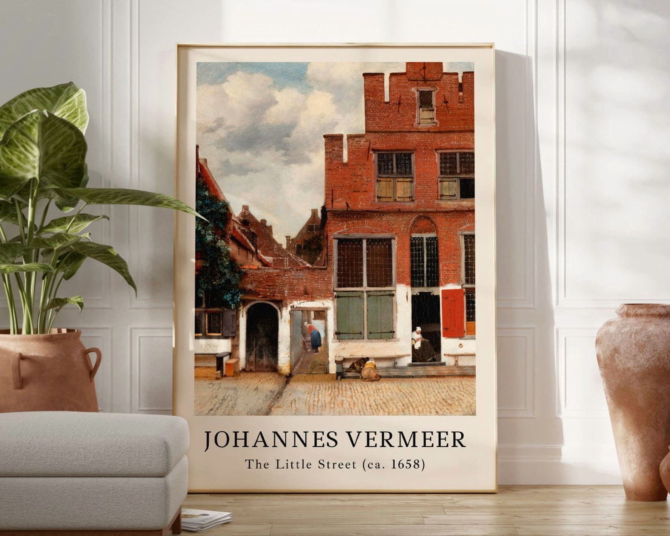 Kna Prints - 1 Pc Poster Johannes Vermeer Print, The Little Street Ca ...