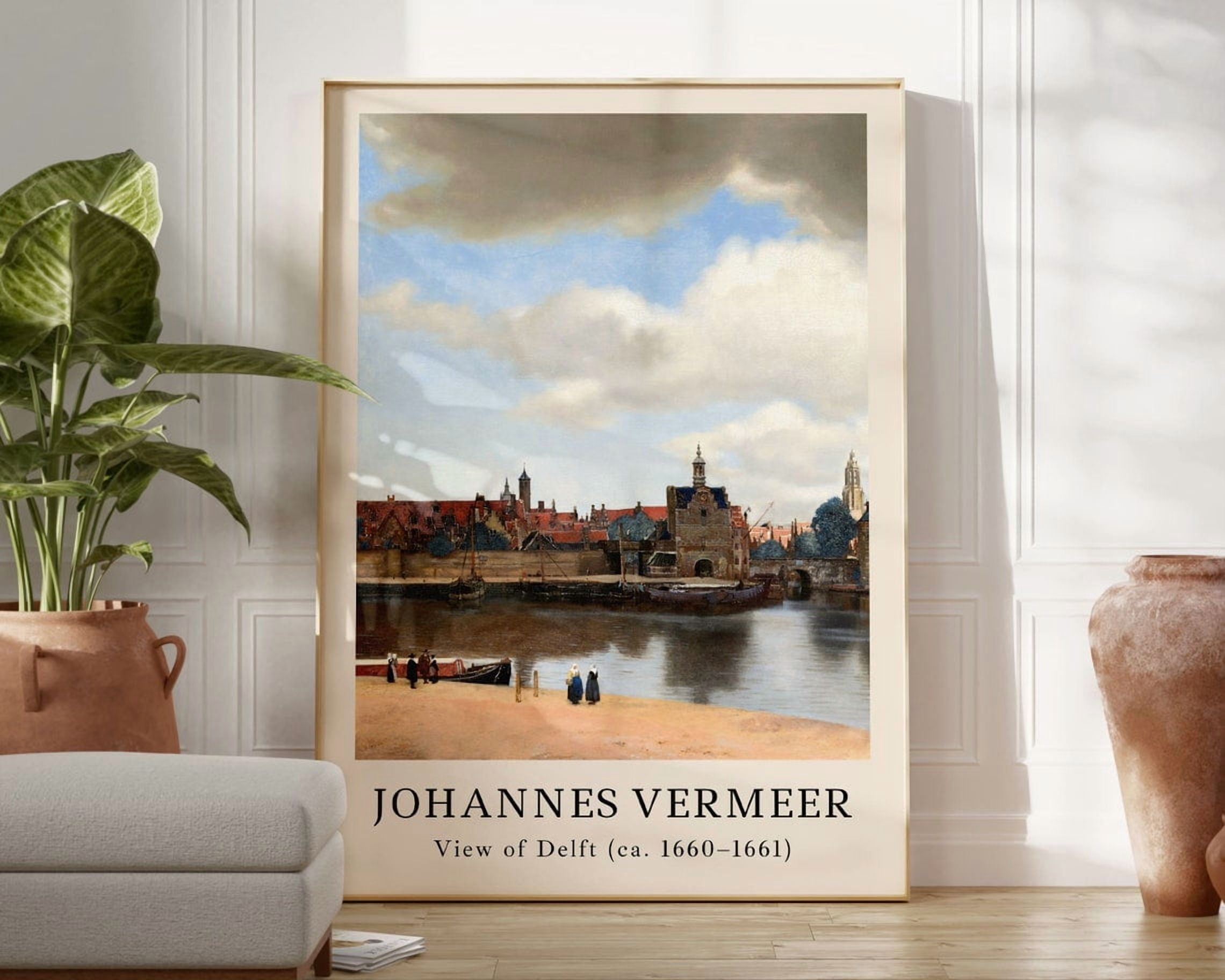 Kna Prints - 1 Pc Poster Johannes Vermeer Print, View Of Delft Ca ...