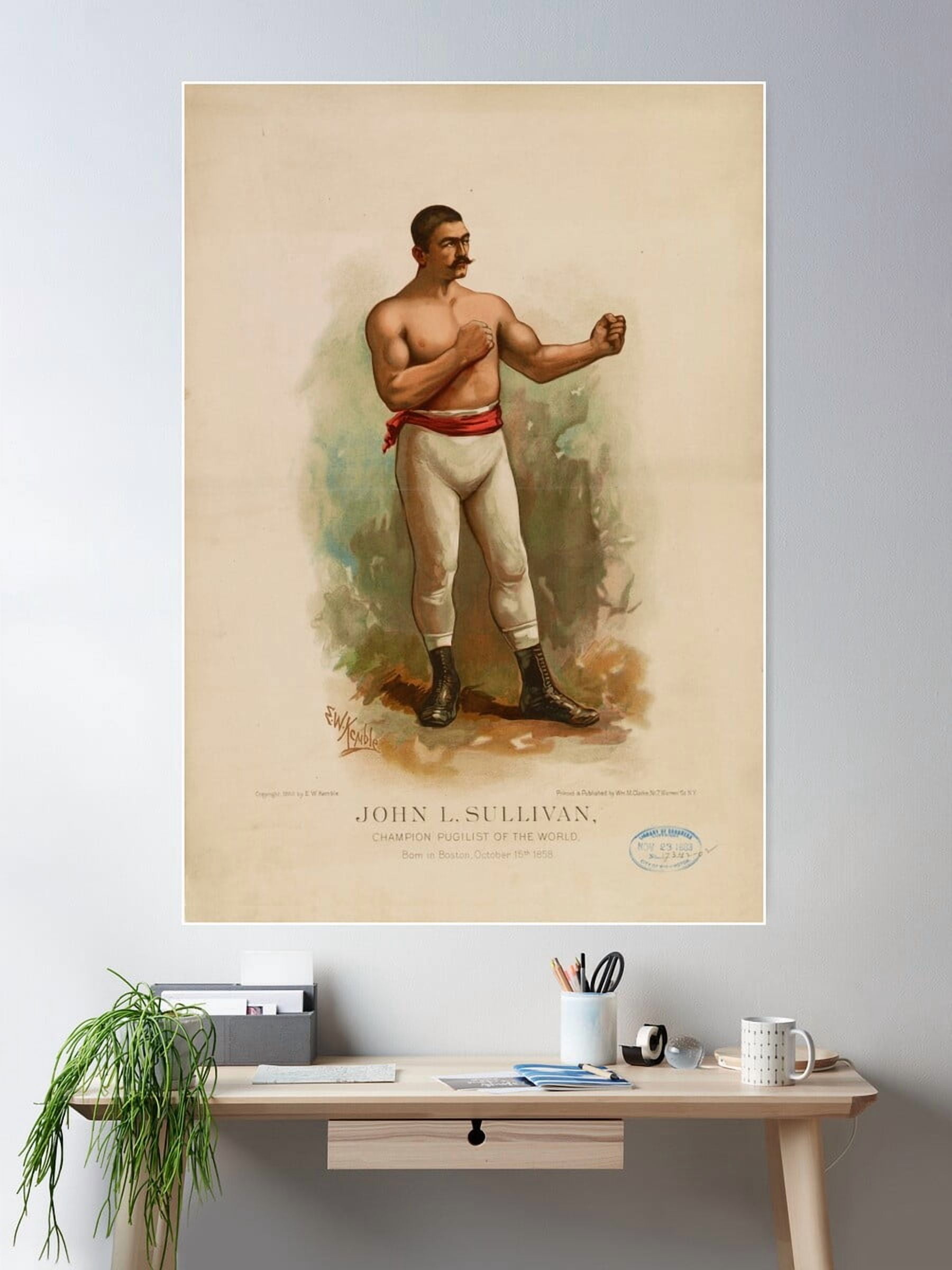 Kna Prints - 1 Pc Poster John L. Sullivan Champion Pugilist (1883 ...