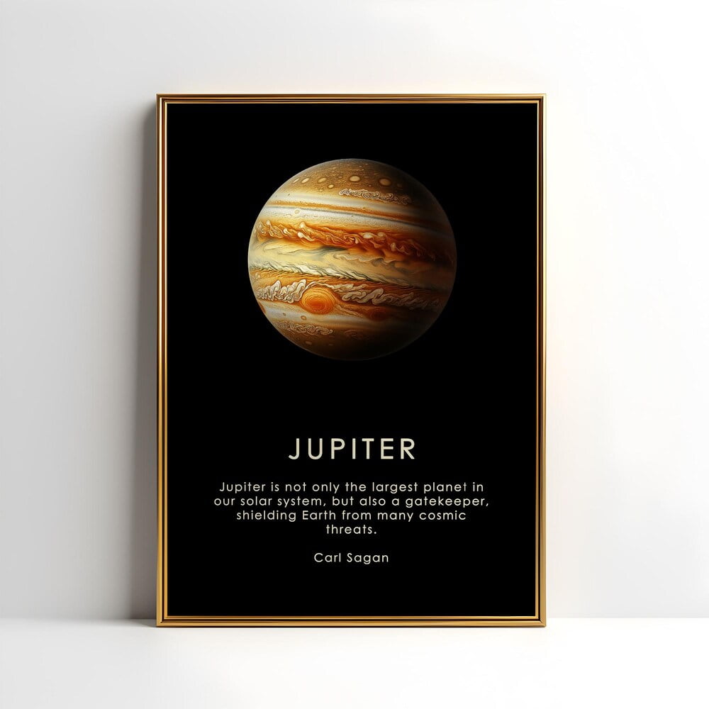 Kna Prints - 1 Pc Poster Jupiter Poster, Space Travel , Quote Poster ...