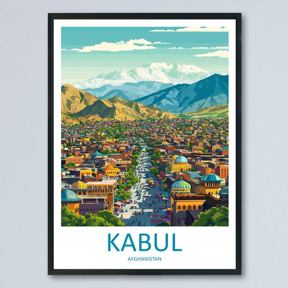 Kna Prints - 1 Pc Poster Kabul Travel Kabul Wall Decor Afghanistan ...