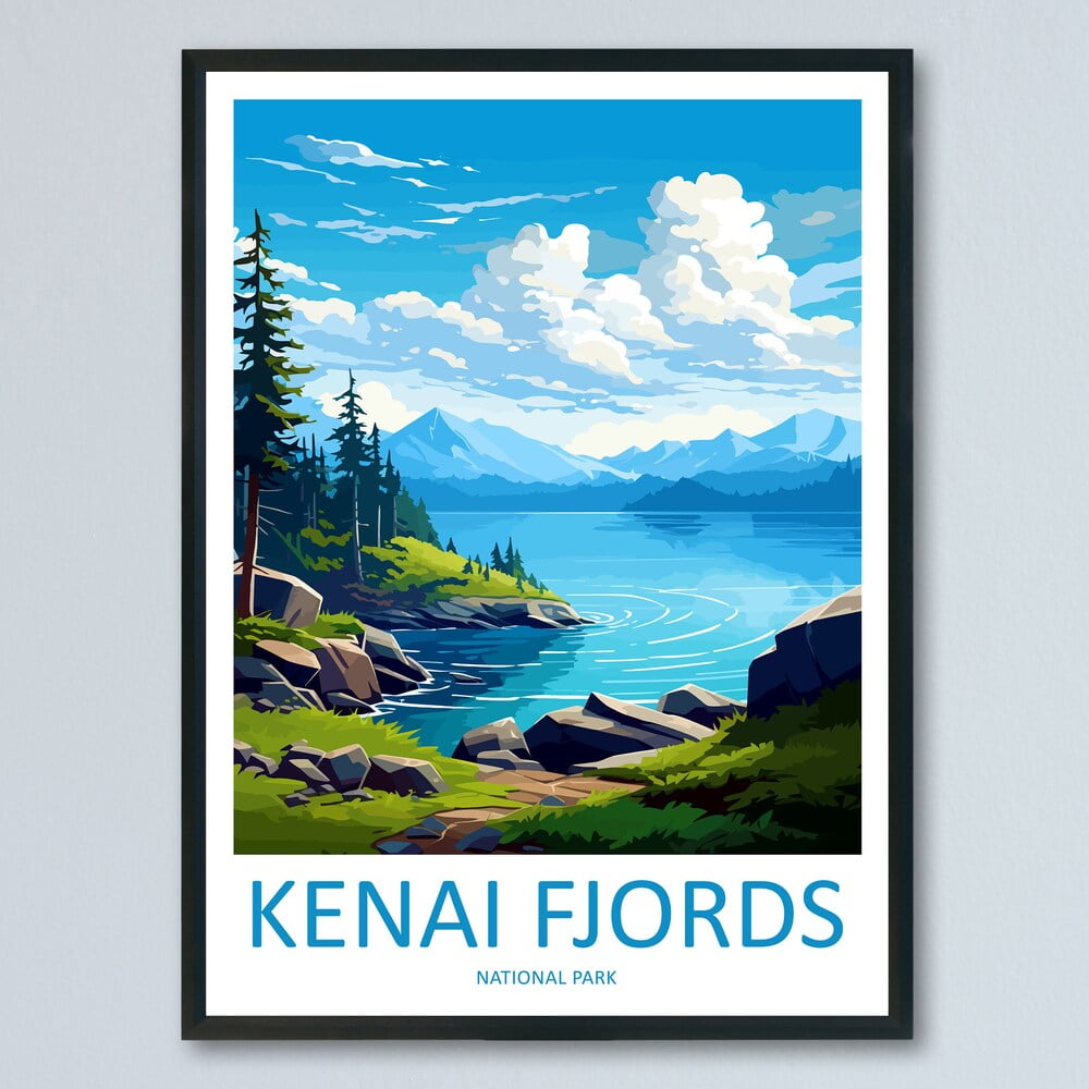 Kna Prints - 1 Pc Poster Kenai Fjords National Park Travel Wall Art ...