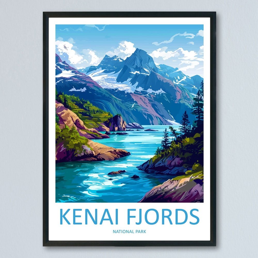 Kna Prints - 1 Pc Poster Kenai Fjords National Park Travel Wall Art ...