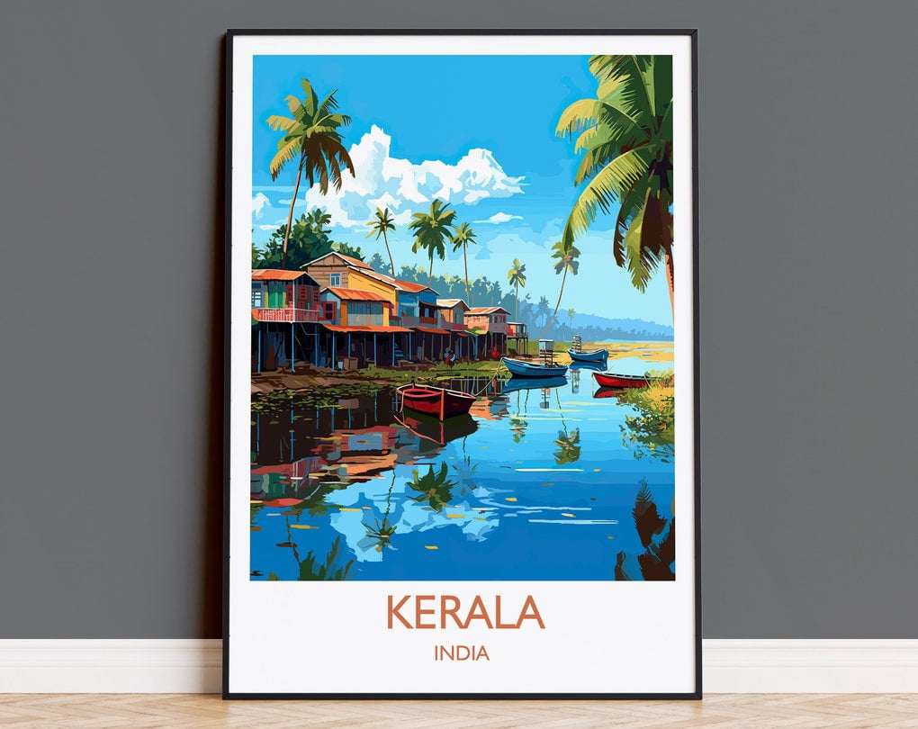 Kna Prints - 1 Pc Poster Kerala Travel Print, Travel Of Kerala, India ...