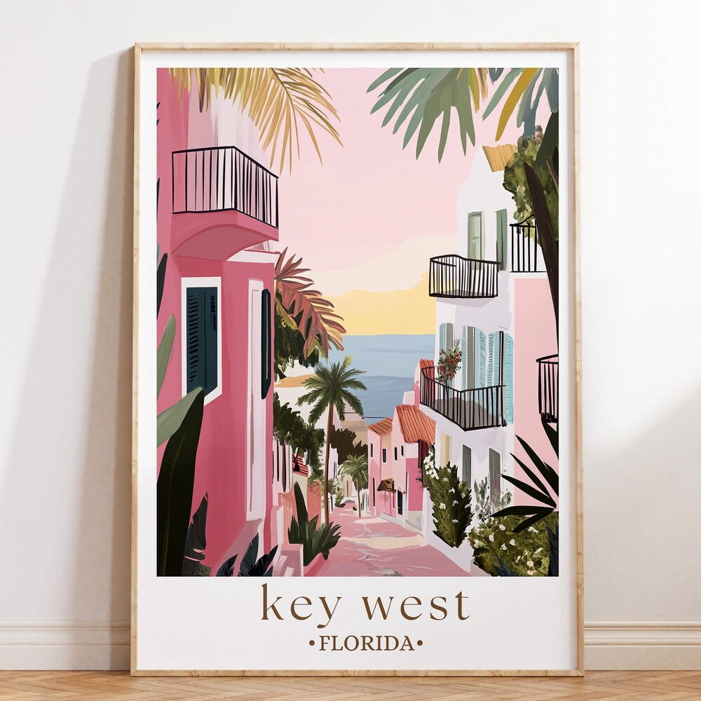 Kna Prints - 1 Pc Poster Key West Florida Poster, Tropical Island Print ...