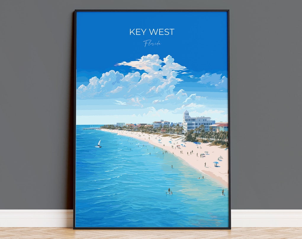 Kna Prints - 1 Pc Poster Key West Print, Travel Of Key West , Key West ...