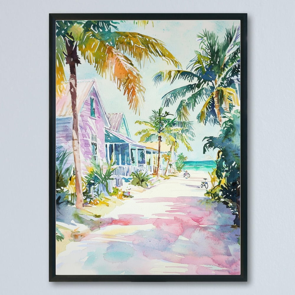 Kna Prints - 1 Pc Poster Key West Watercolor Poster Key West Travel Key ...