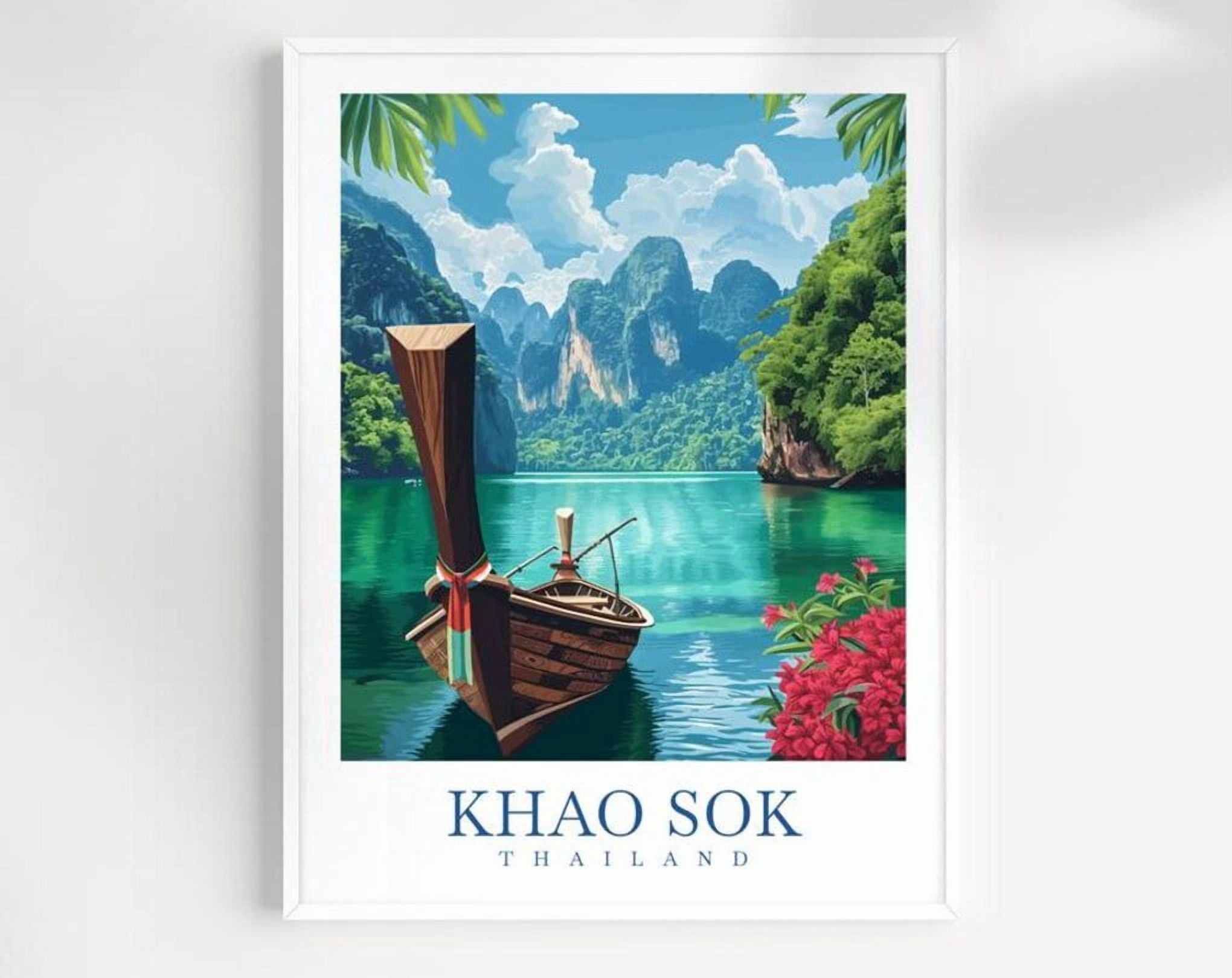 Kna Prints - 1 Pc Poster Khao Sok Thailand Travel Print Wall Art ...