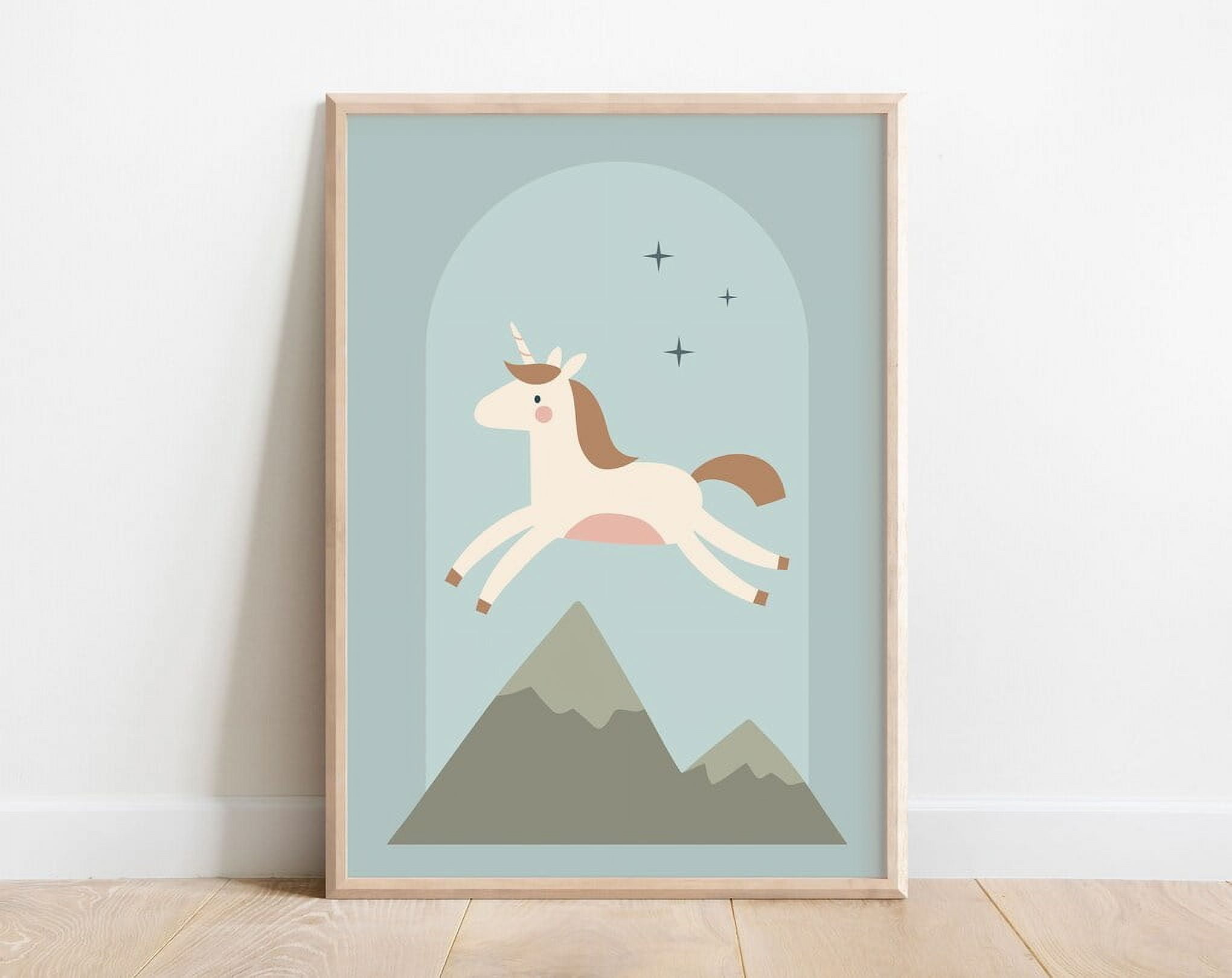 Kna Prints - 1 Pc Poster Kids Icorn Print, Playroom Wall Art, Boho ...