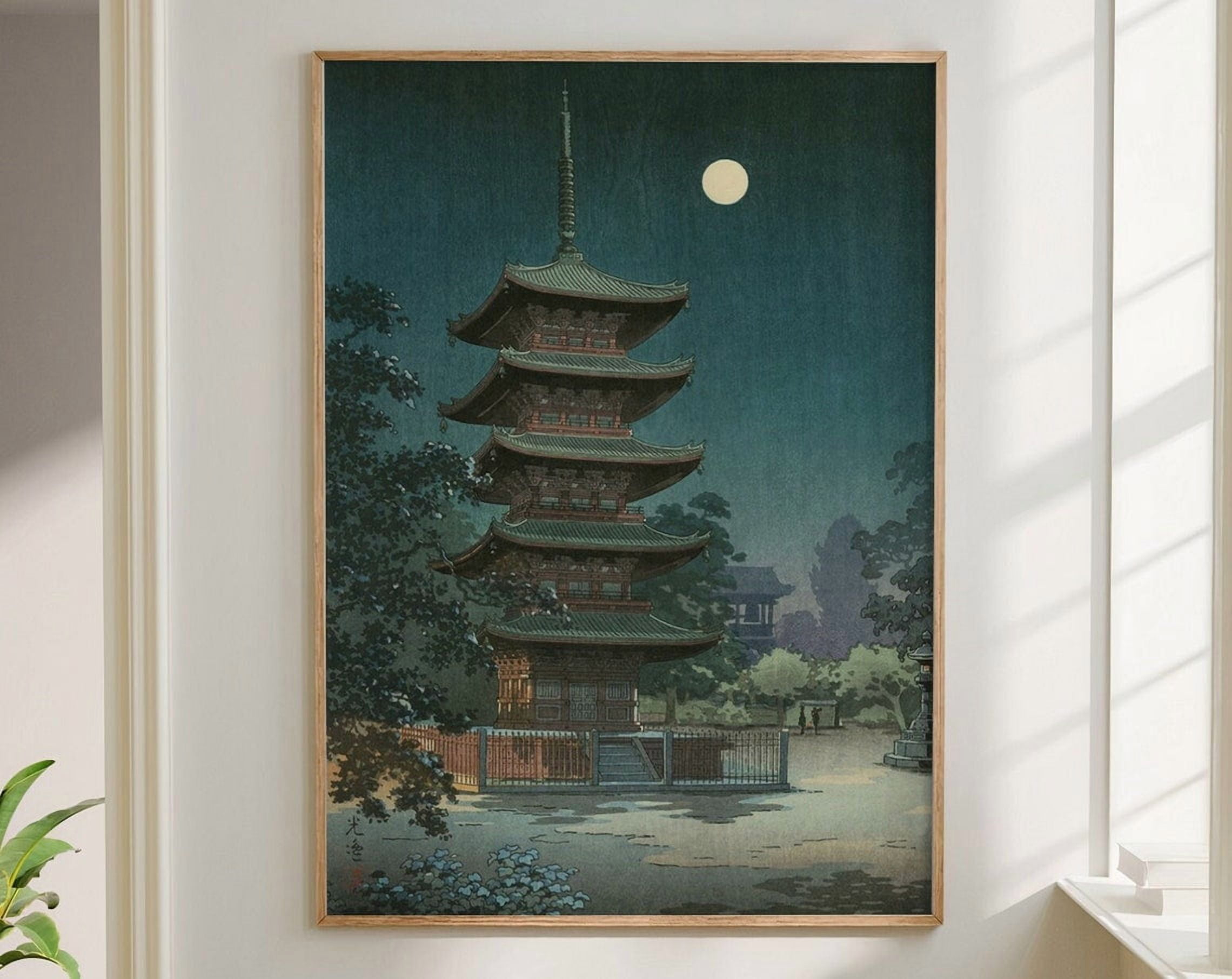 Kna Prints - 1 Pc Poster Kinryuzan Temple Tsuchiya Koitsu Japanese ...