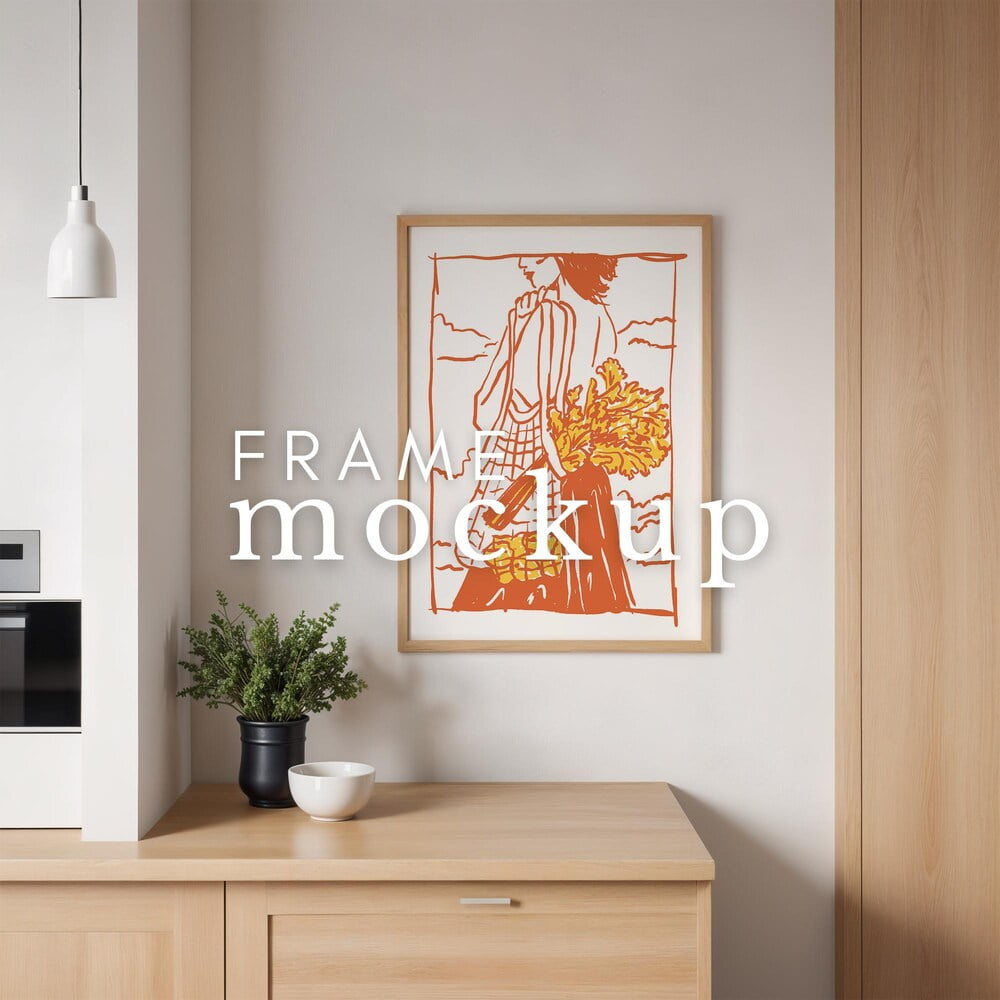 Kna Prints - 1 Pc Poster Kitchen Cozy Interior Photopea Art Prints ...