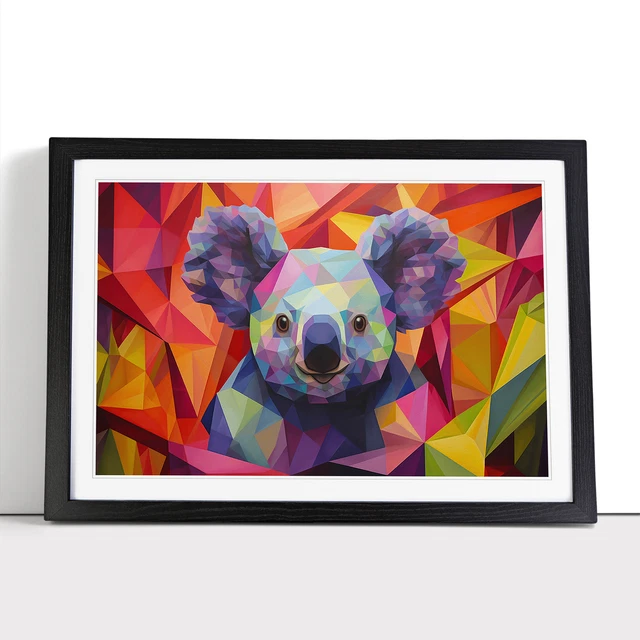 Kna Prints - 1 Pc Poster Koala Bear Op Art Wall Art Poster Home ...