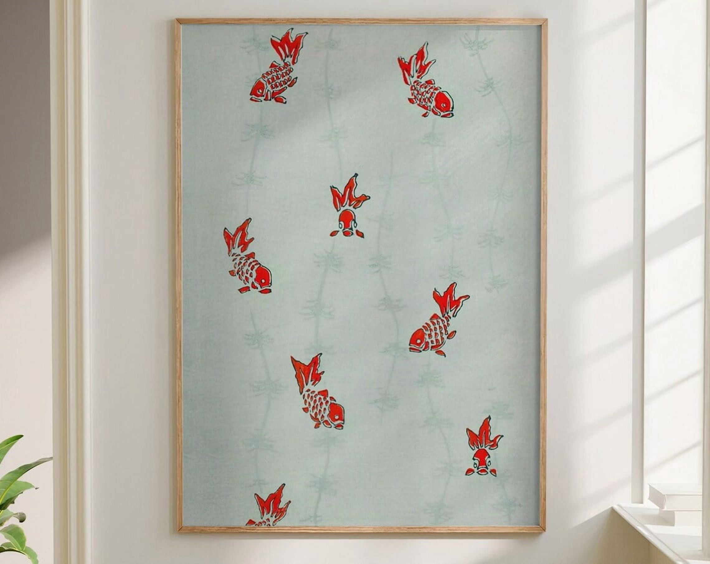 Kna Prints - 1 Pc Poster Koi Fish Pattern Watanabe Seitei Japanese ...