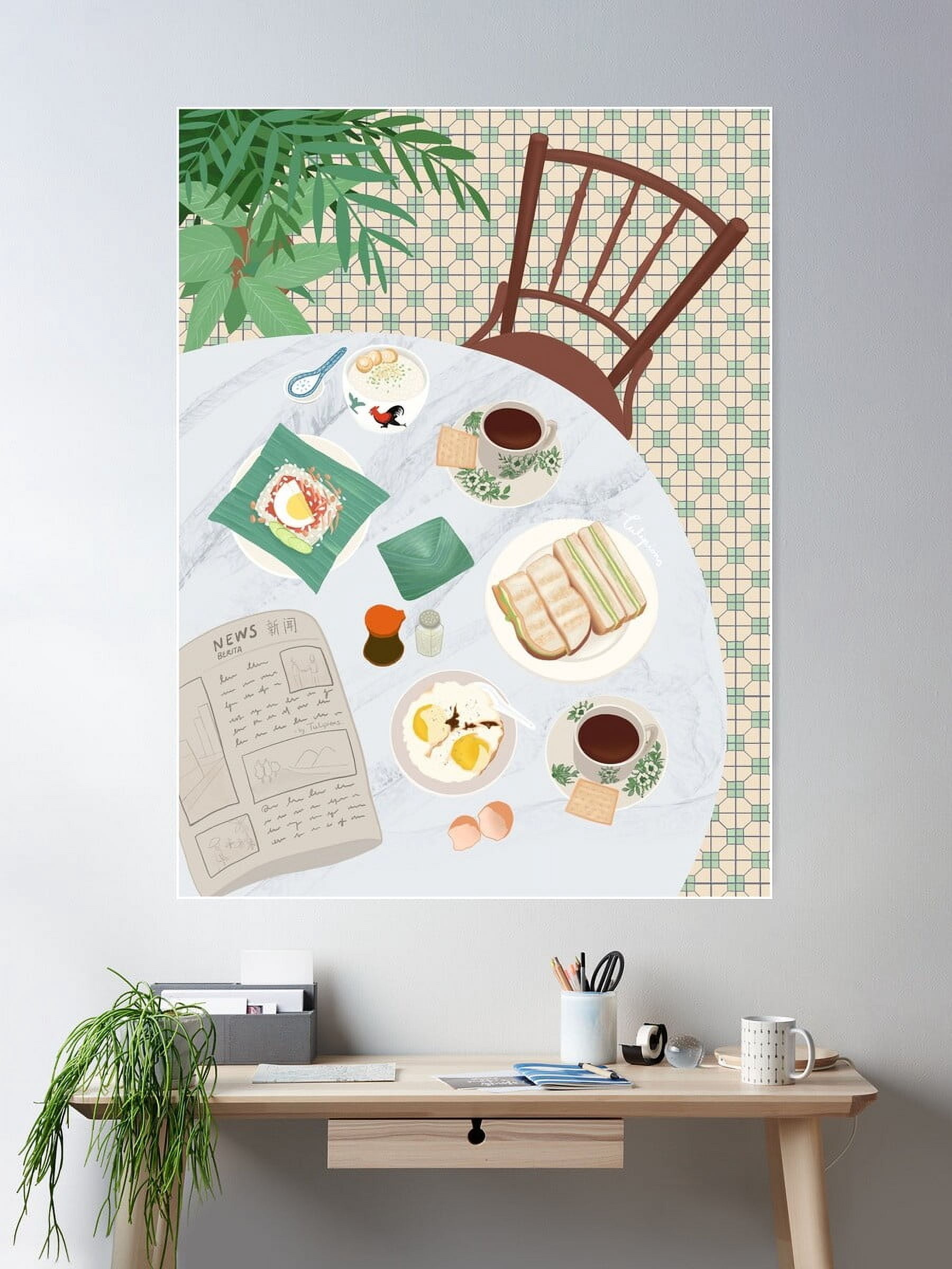 Kna Prints - 1 Pc Poster Kopitiam Coffee Shop, UNFRAMED-16x24 - Walmart.com