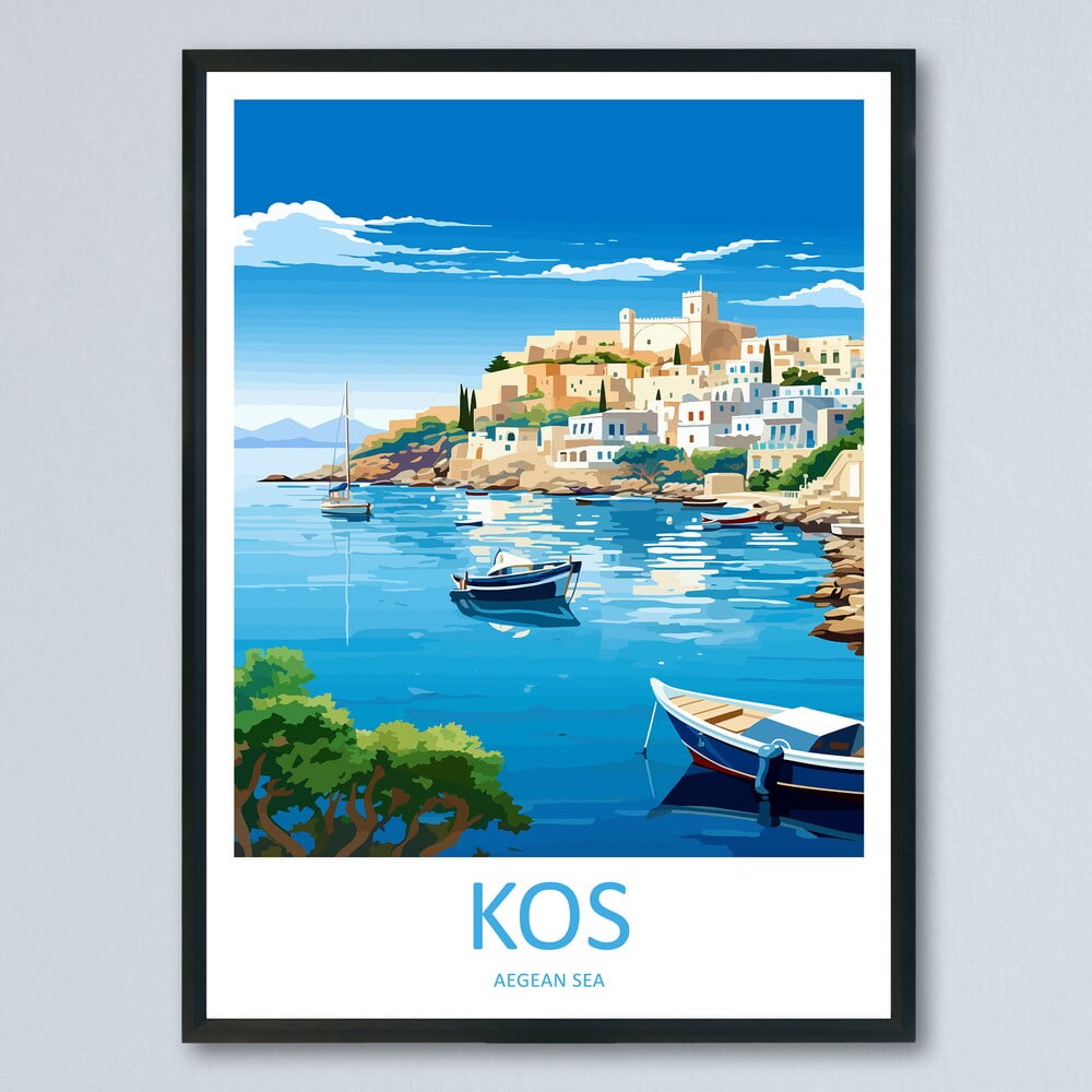 Kna Prints - 1 Pc Poster Kos Travel Wall Art Kos Wall Hanging Home ...