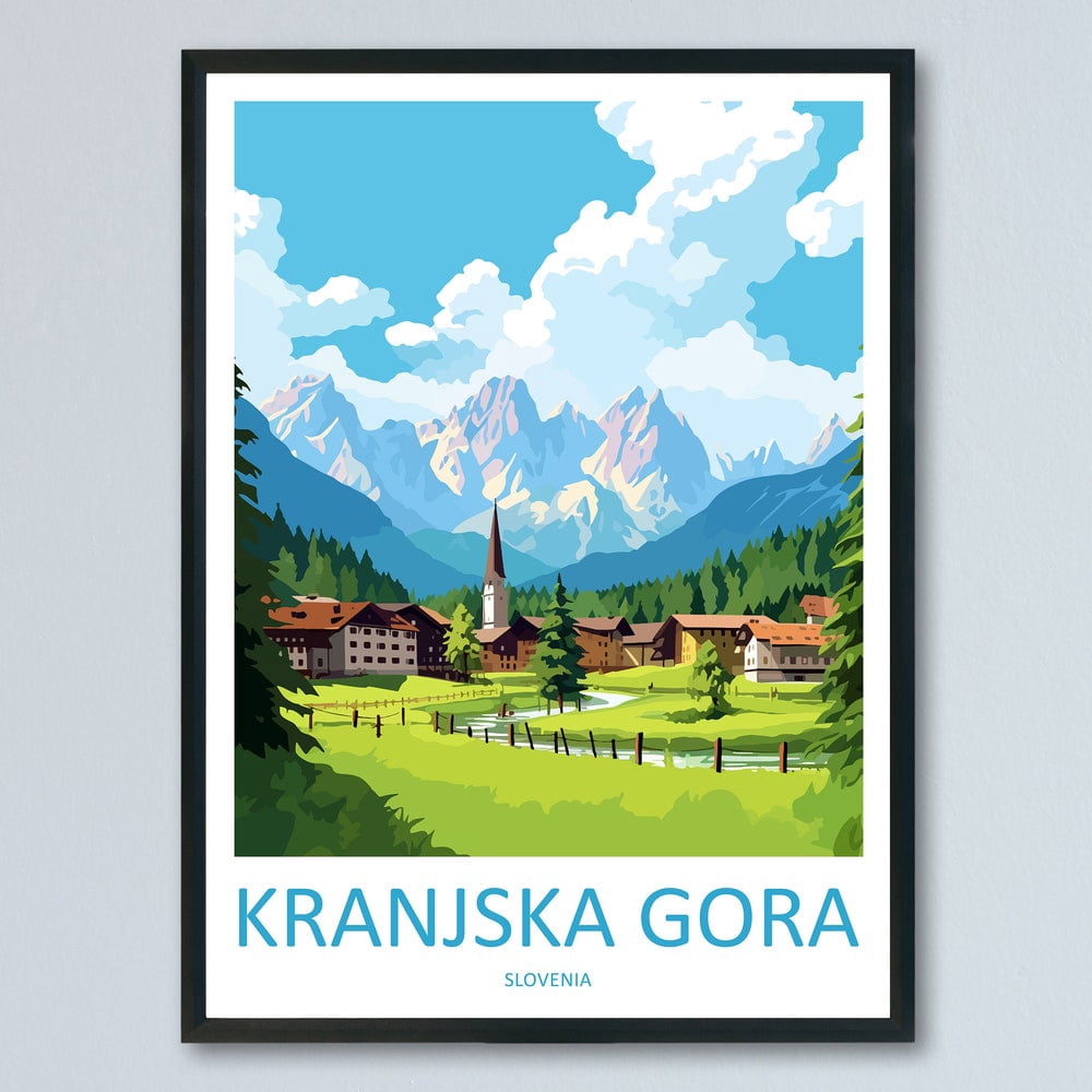 Kna Prints - 1 Pc Poster Kranjska Gora Travel Kranjska Gora Home Décor ...
