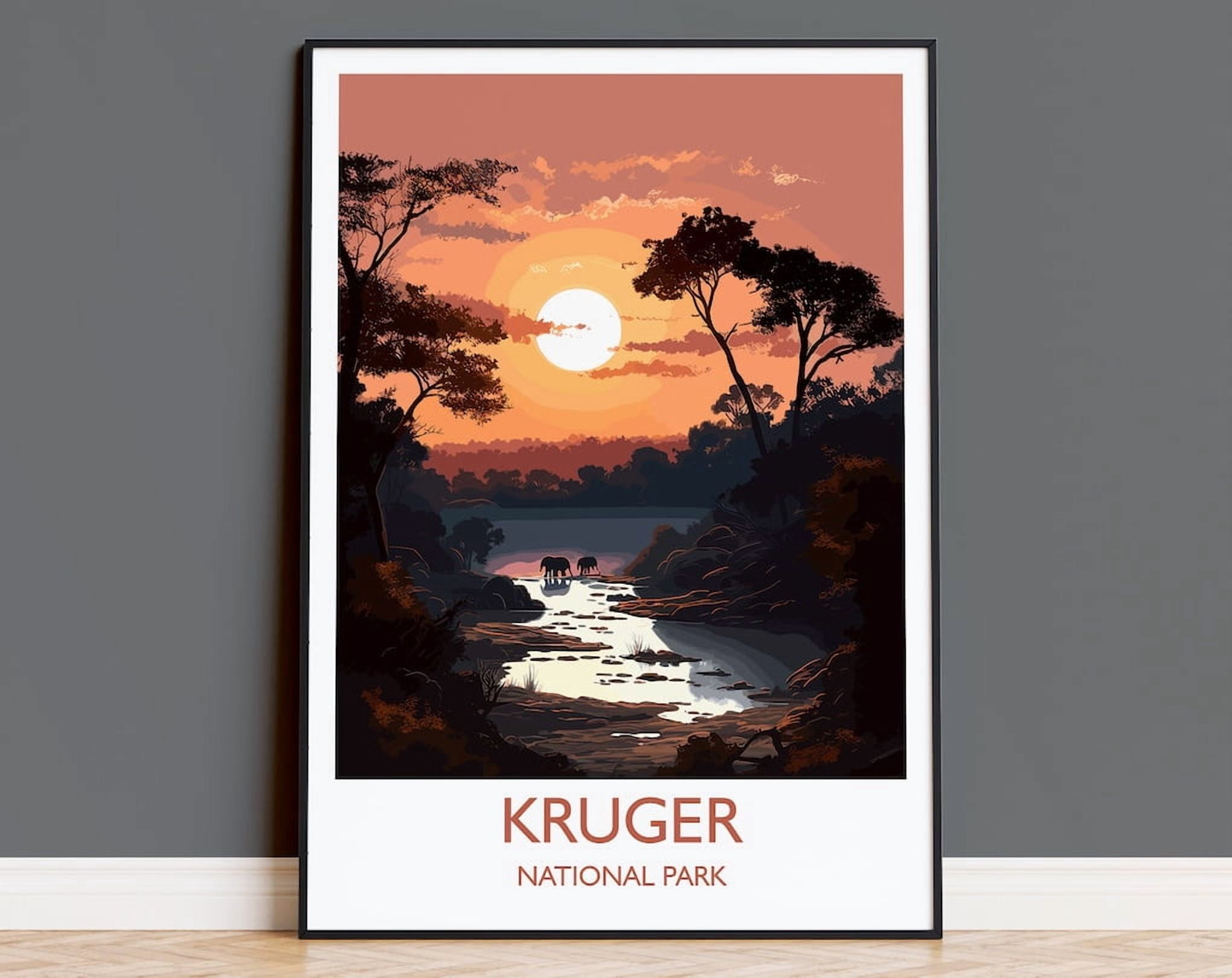 Kna Prints - 1 Pc Poster Kruger , Travel Print Of Kruger National Park ...