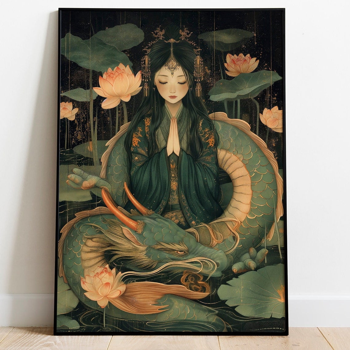 Kna Prints - 1 Pc Poster Kwan Yin Premium Matte , Chinese Goddess Of ...