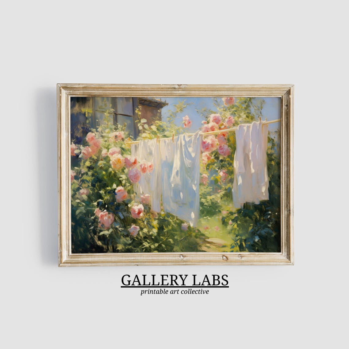 Kna Prints - 1 Pc Poster Ladry Room Painting Wall Art Vintage Muted ...