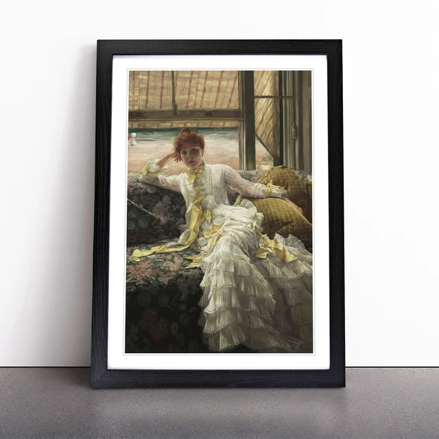 Kna Prints - 1 Pc Poster Lady At The Seaside By James Tissot Wall ...